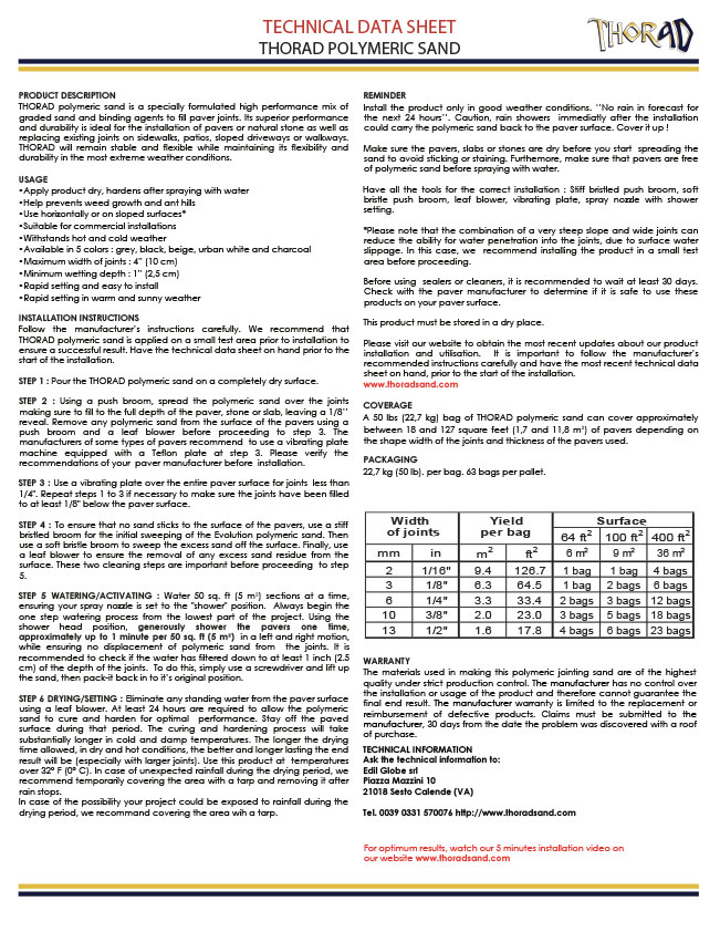 Thorad Sand - External Paving Joint